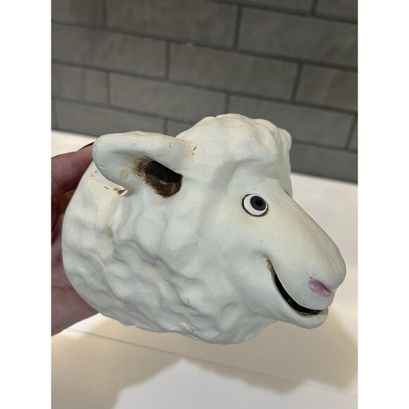 E2 | Accents | Clay Wall Sculpture Of Lamb Sheep Farm Animal Signed E2 ...